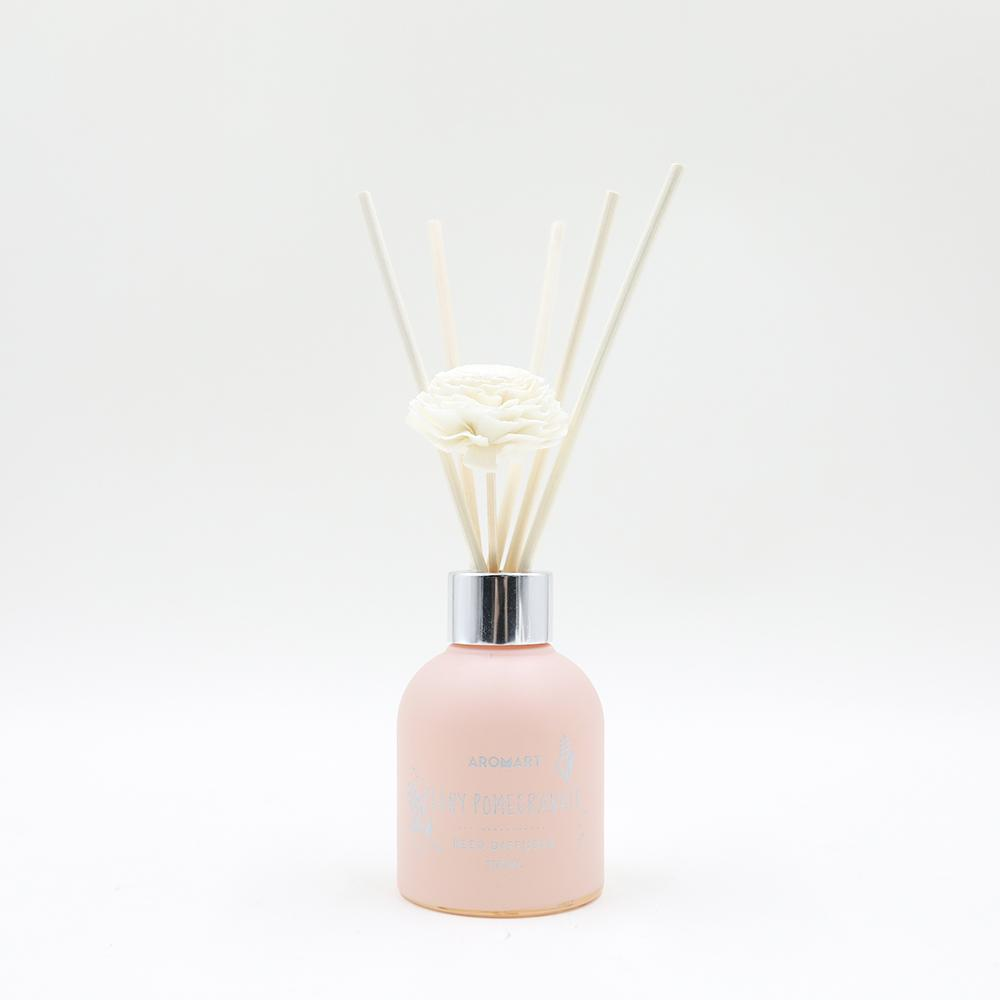 Aromart Colored Glass Diffuser Glass Pink Peony And Pomegranate Neobeeqld