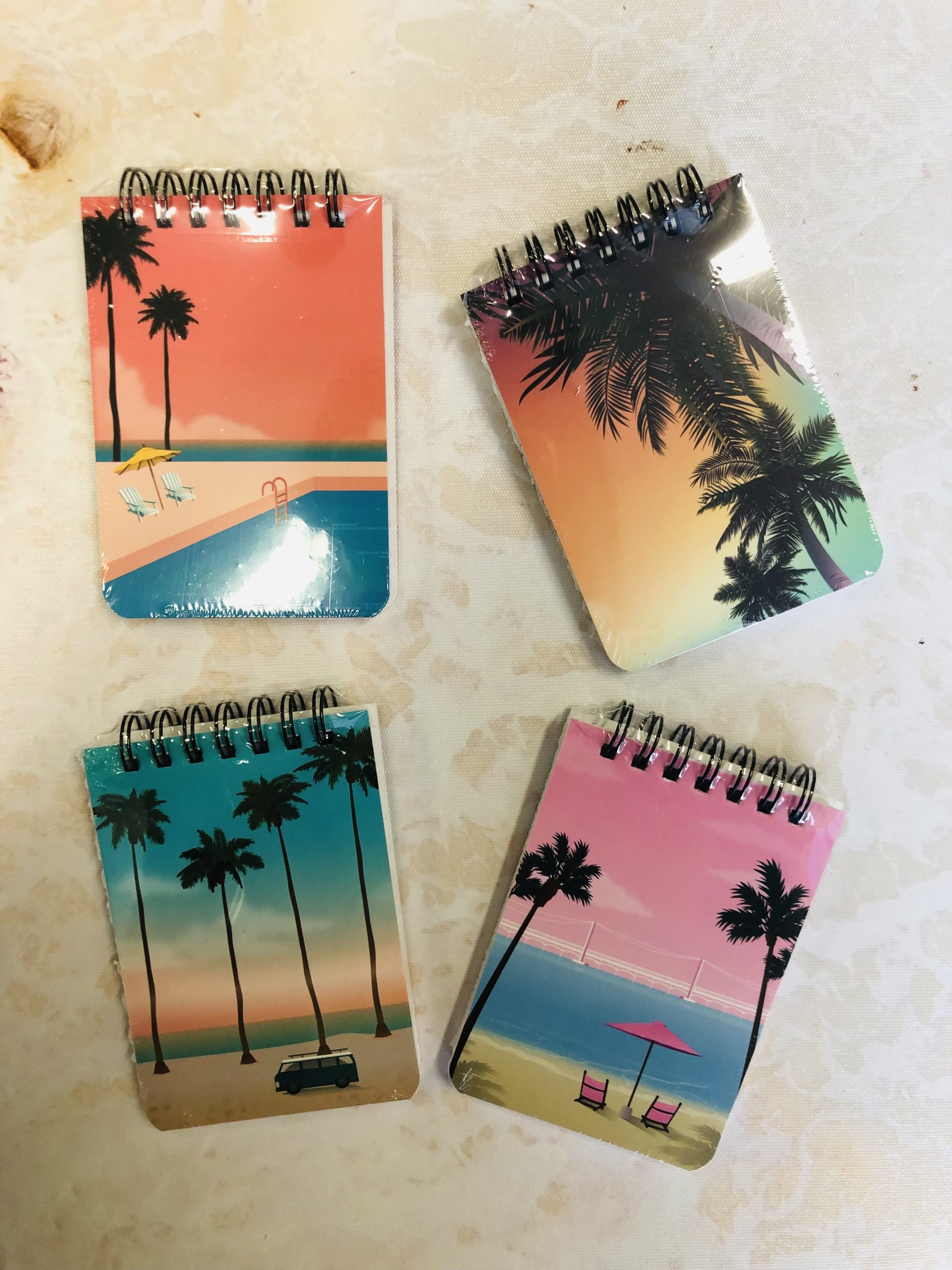 Note Pad A7 Top Opening - Beach Asst 4 Designs - Neobeeqld